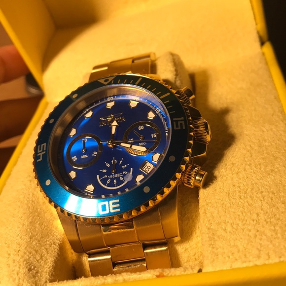 Invicta | Accessories | Invicta Gold Plated Stainless Steel Watch ...